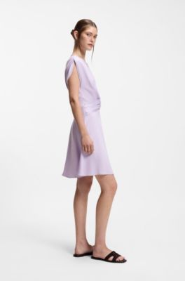 BOSS Keyhole-Neckline Wrap Dress